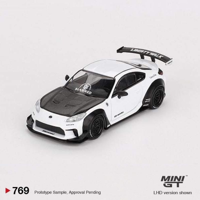 MINI GT Toyota GR86 LB Nation White - MINIATURE TOY SHOP