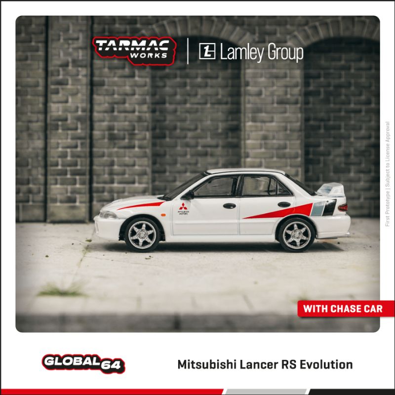 Tarmac Works Mitsubishi Lancer RS Evolution White - MINIATURE TOY SHOP