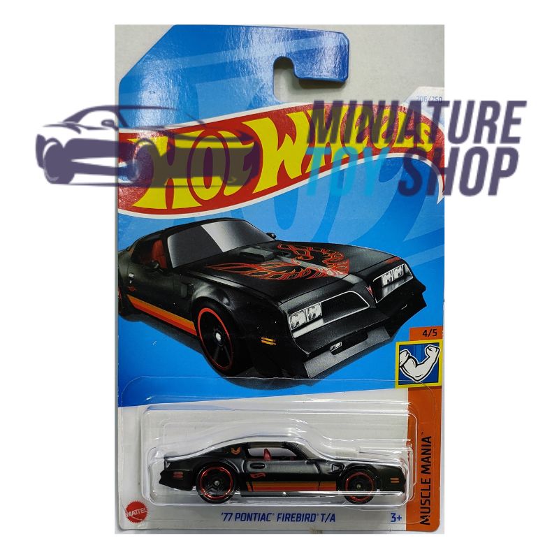 Hot Wheels 2024 Mainline '77 Pontiac Firebird Black Orange - MINIATURE ...