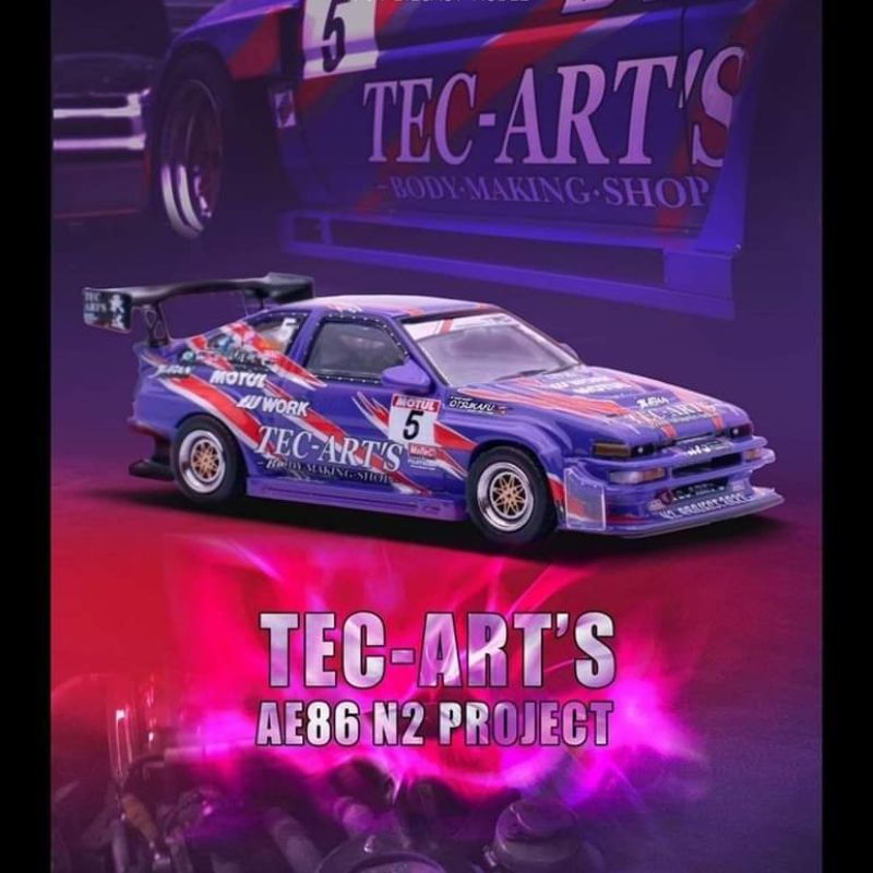 (Pre-Order) INNO64 Model TOYOTA SPRINTER TRUENO AE86 N2 PROJECT BY Tec ...