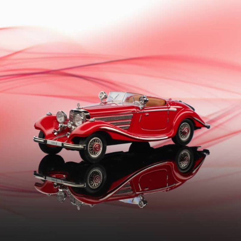 Liberty64 Mercedes Benz 500K (W29) Convertible Red - MINIATURE TOY SHOP