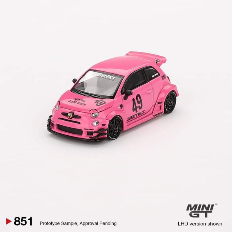 (Pre-Order) MINI GT ABARTH 595 LB-WORKS x Abas Works Pink (April2025 ...