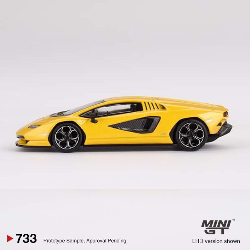MINI GT Lamborghini Countach LPI 800-4 New Giallo Orion - MINIATURE TOY ...