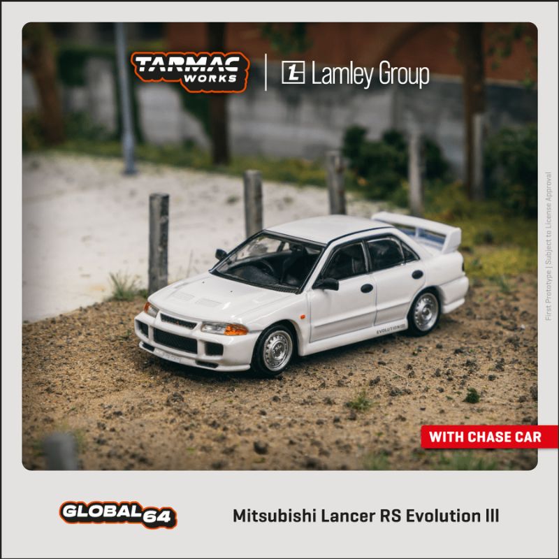 (Pre-Order) Tarmac Works Mitsubishi Lancer RS Evolution III White (ETA ...