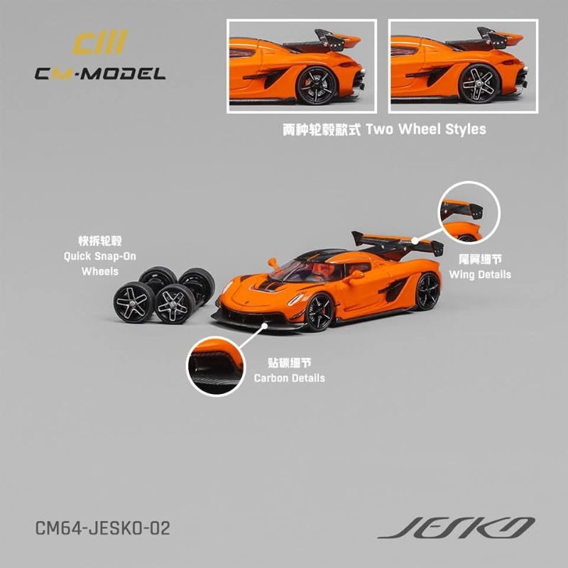 CM Model Koenigsegg Jesko Attack Orange - MINIATURE TOY SHOP